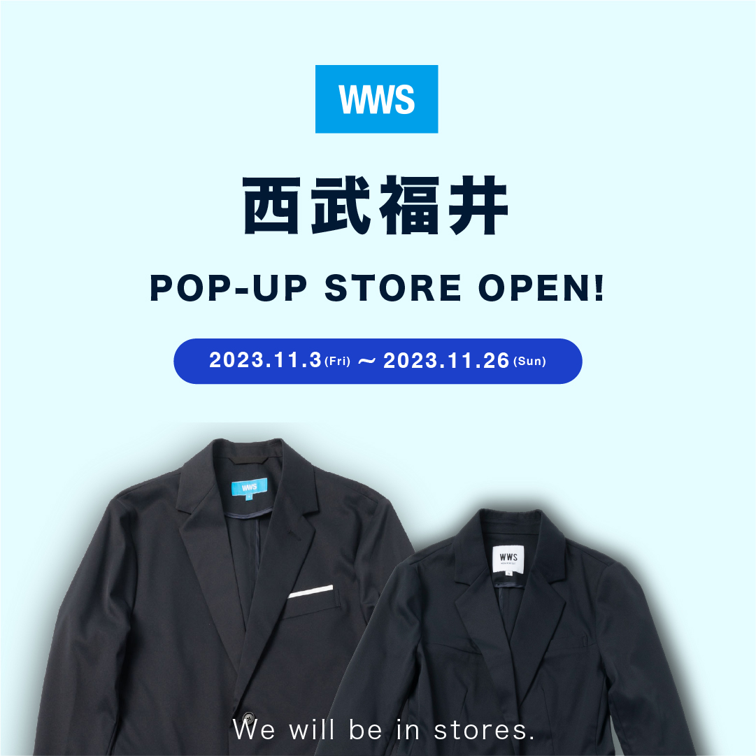西武福井店でPOPUP開催！ -WWSワークウェアスーツ公式オンラインストア