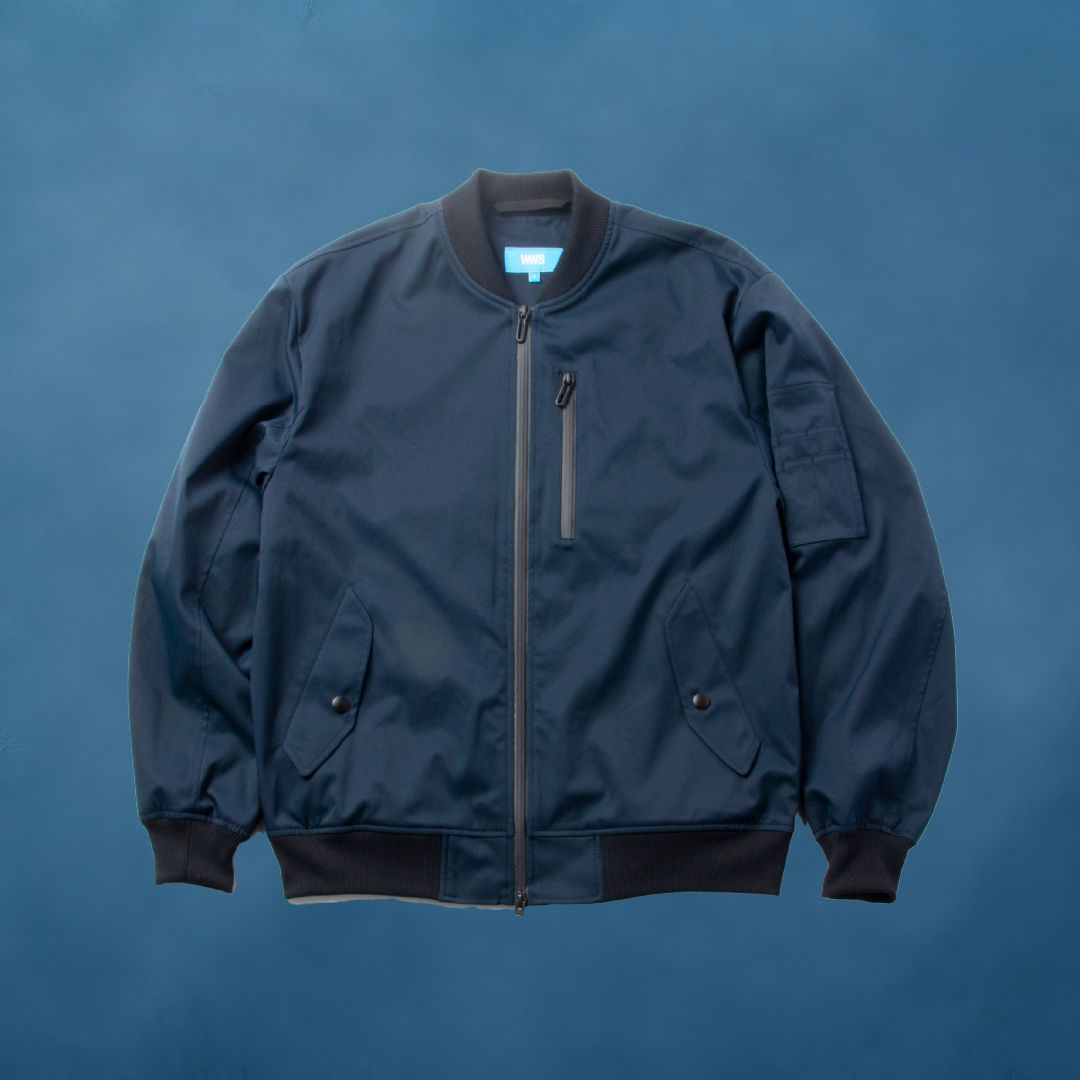 【隠れ人気アイテム】中綿アウターが暖冬にちょうどいい！「洗えるMA-1」 -WWSワークウェアスーツ公式オンラインストア